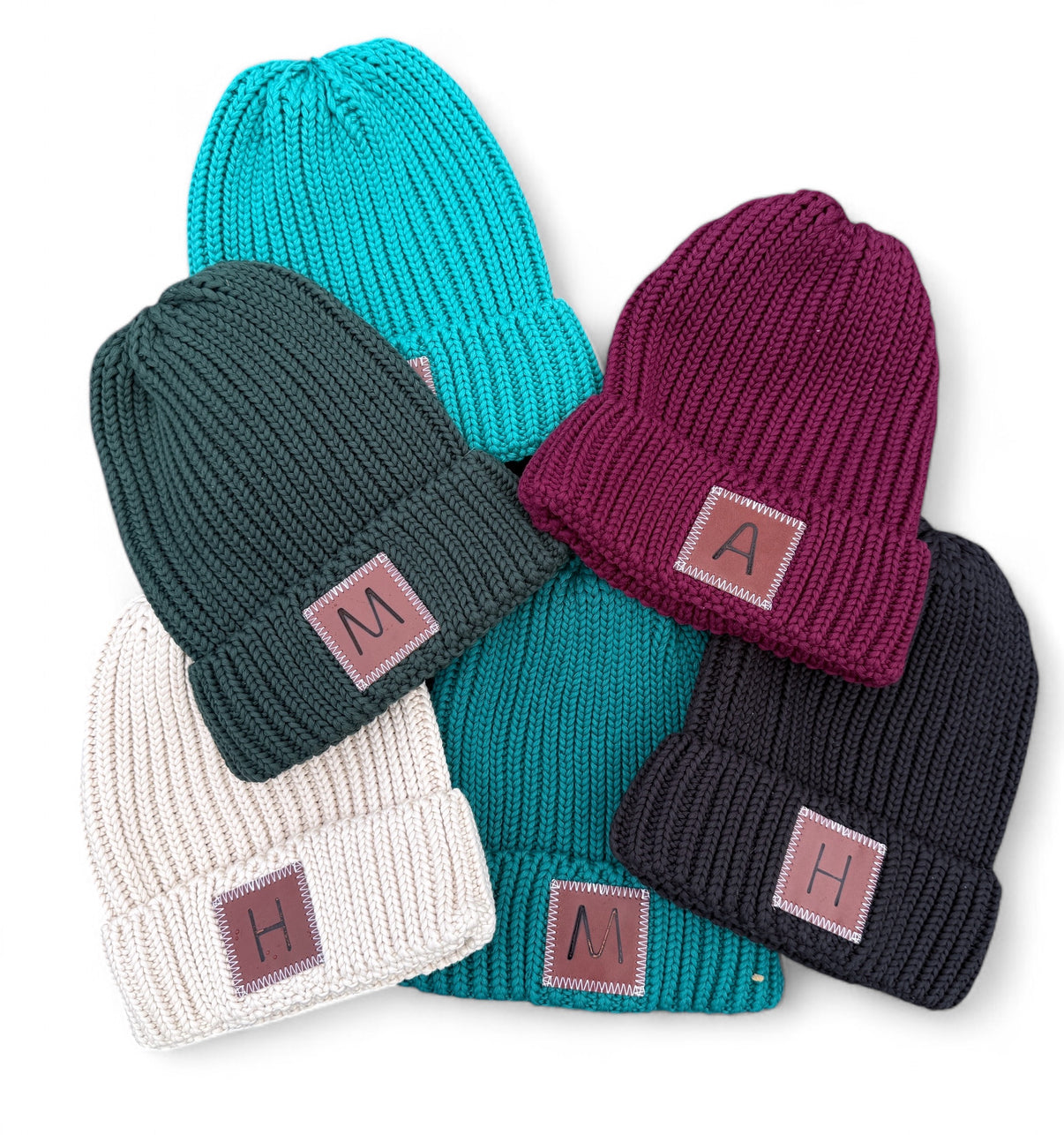 Personalized Cozy Cuff Branded Beanie – Custom Initialed & Hand-Brande ...
