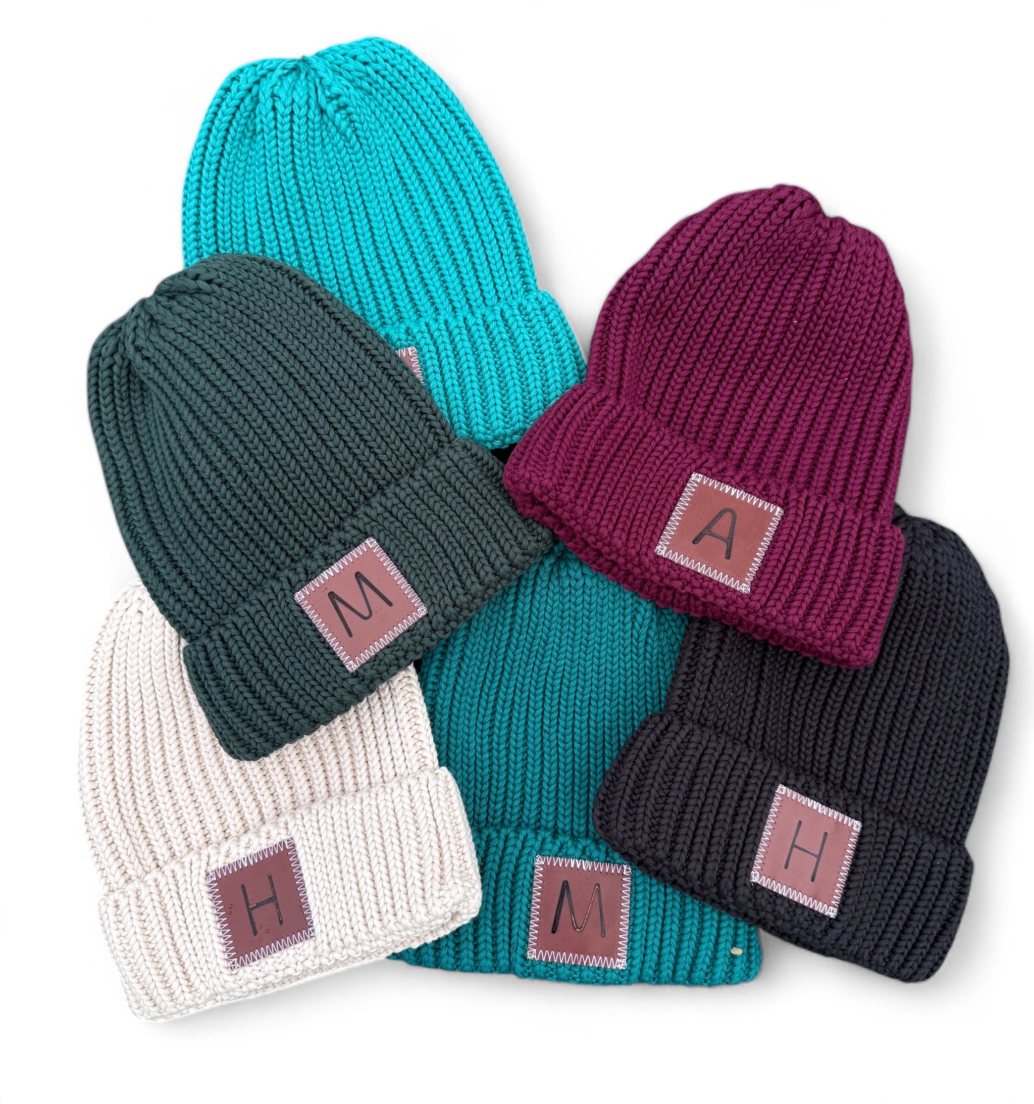 Personalized Cozy Cuff Branded Beanie – Custom Initialed & Hand-Brande ...