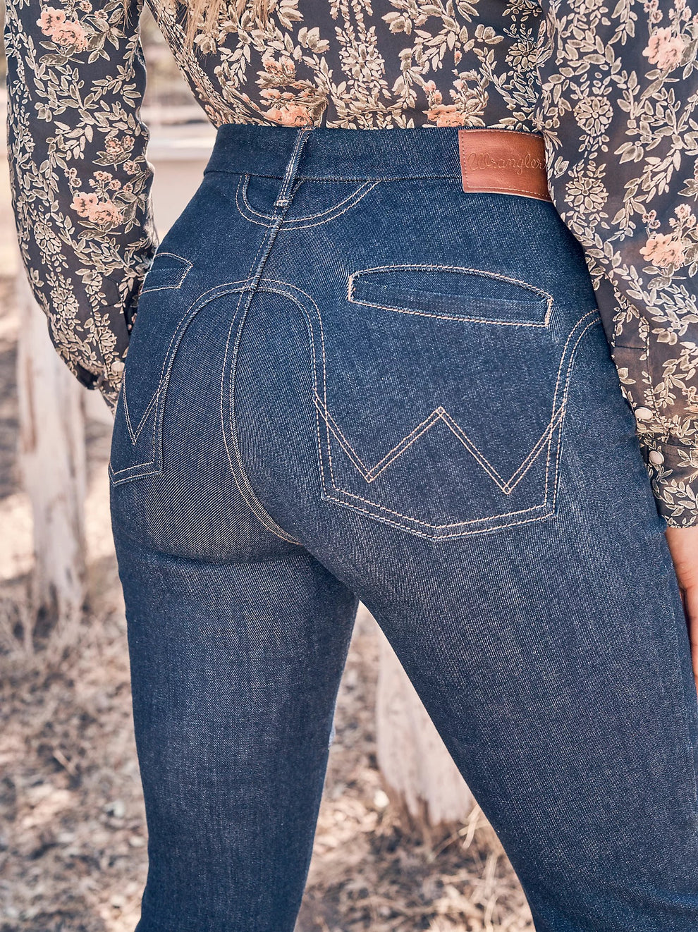 Wrangler High Rise Super Stretch Adalyn Bespoke Flare Jean – Dani Morgans