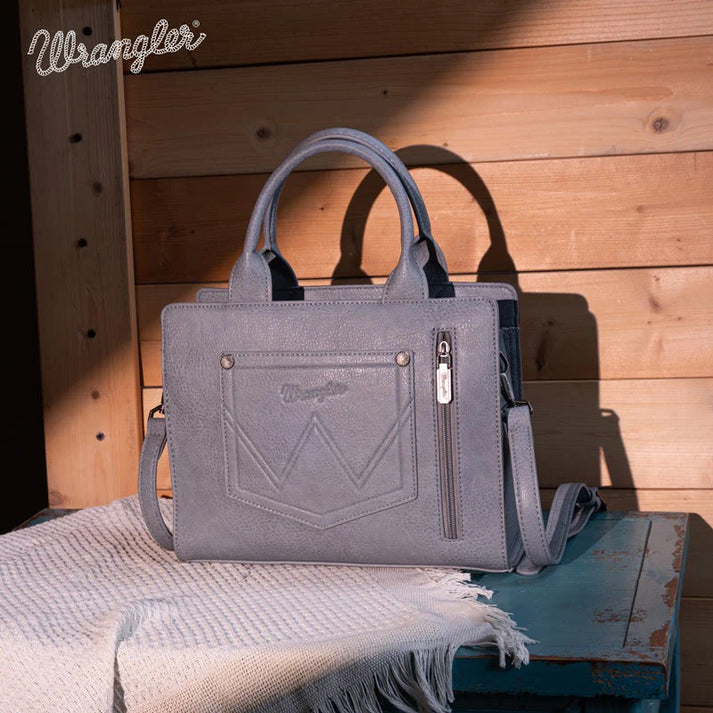Wrangler Embroidered Boot Scroll Tote Crossbody Bag – Dani Morgans